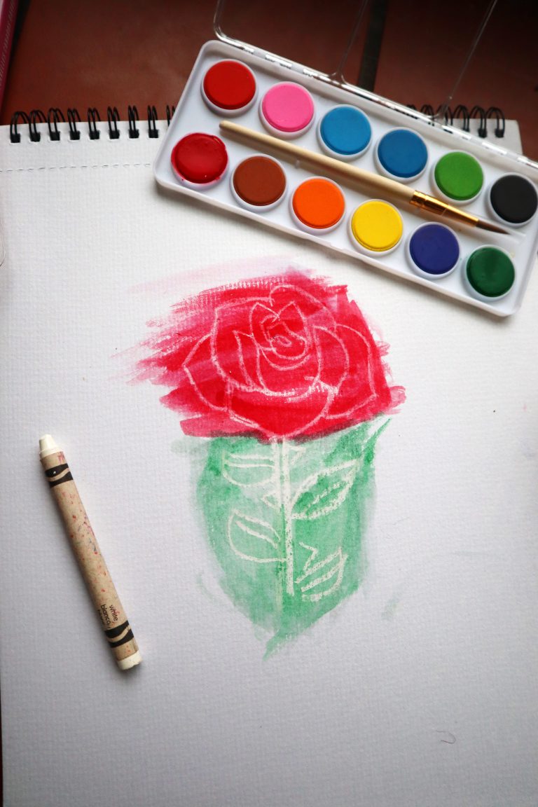 How to Make Crayon Resist Watercolor Art [Art Project for Kids When You ...